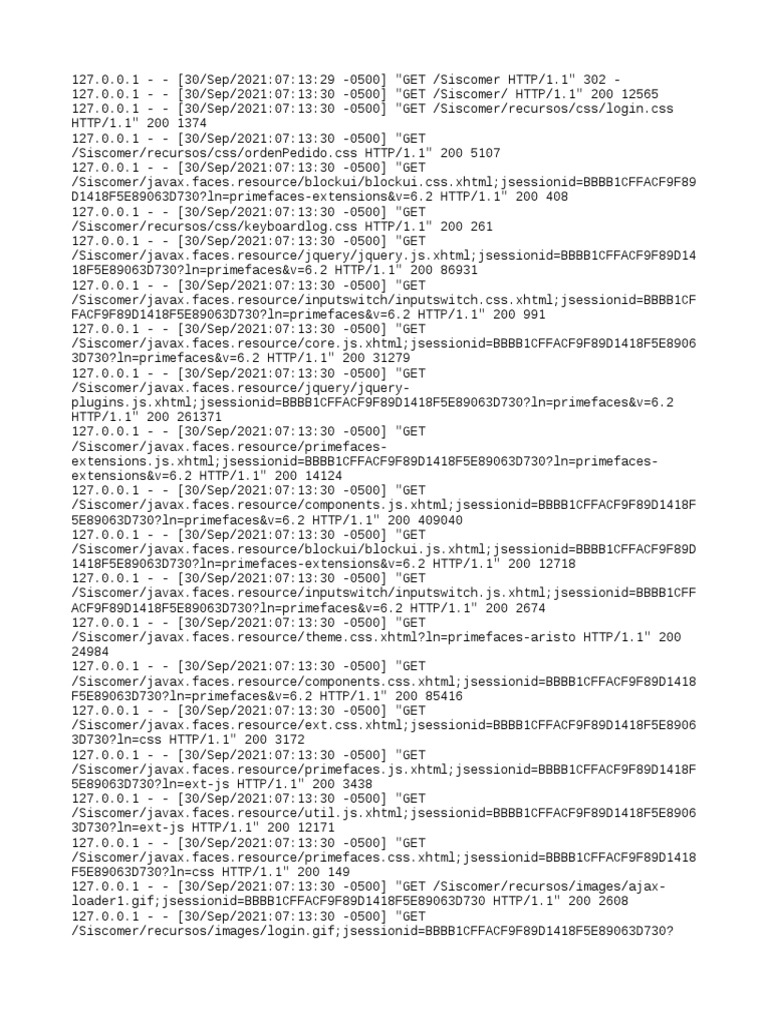 Siscomer Access Log Analysis | PDF | Internet | Cyberspace