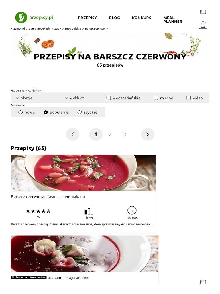Przepisy Na Barszcz Czerwony - Przepisy - PL | PDF