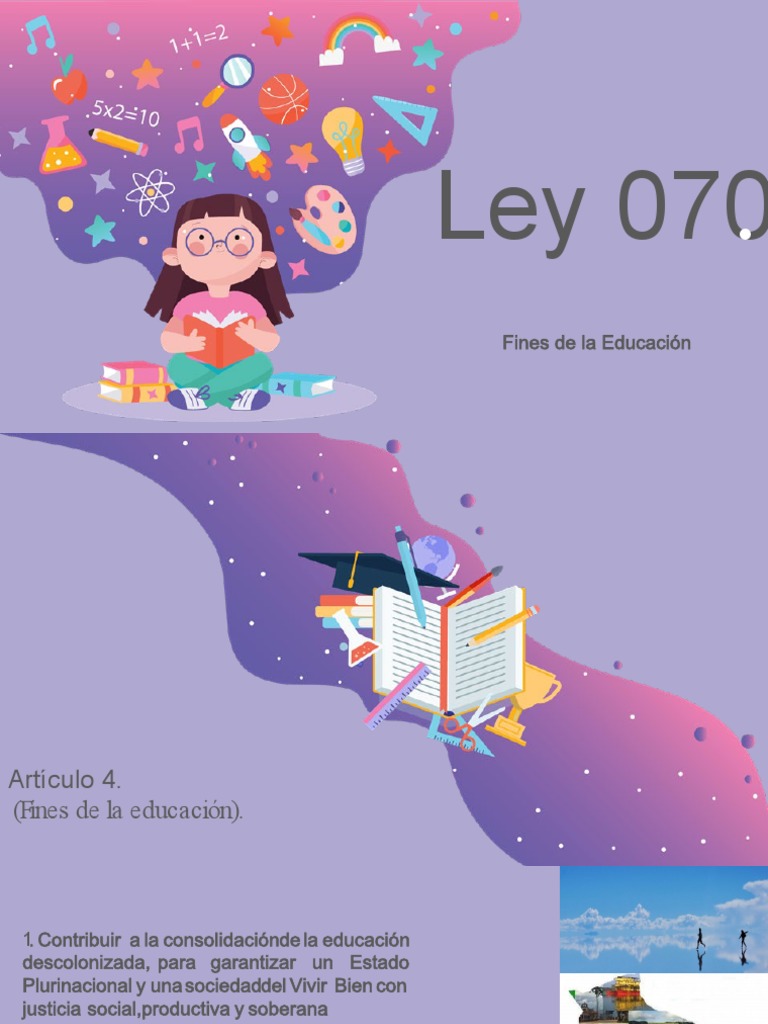 Ley 070 Fines de la Educación en Bolivia | PDF | Bolivia | Estado (política)