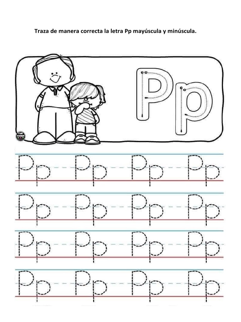 Aprende a Trazar la Letra Pp | PDF
