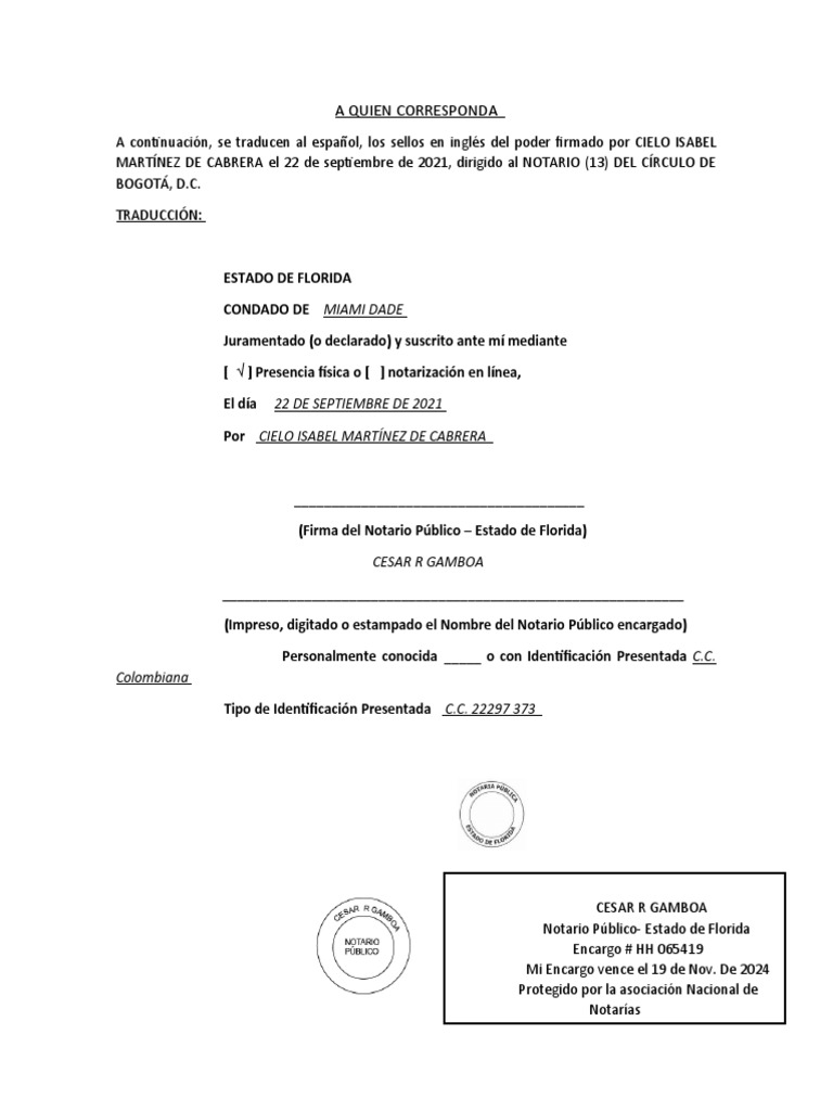 Translation Sello Shirley-Oct 12 | PDF