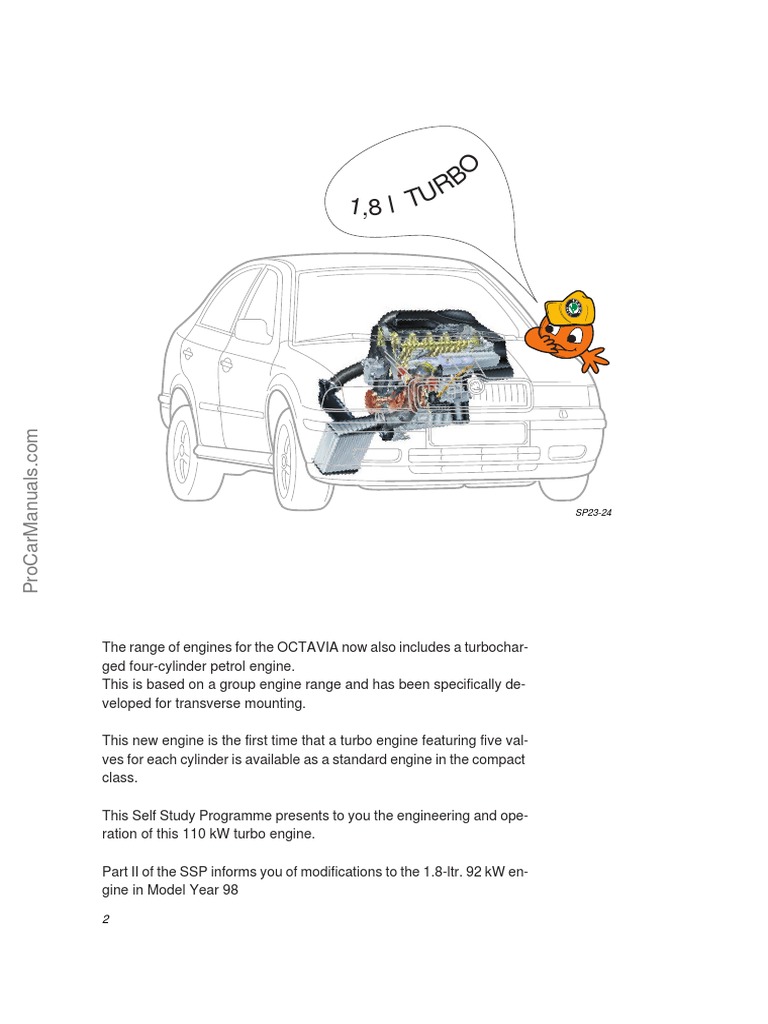 SSP 23 18 L 110kw Turbo Petrol Engine 18 L 92kw Petrol Engine | PDF ...