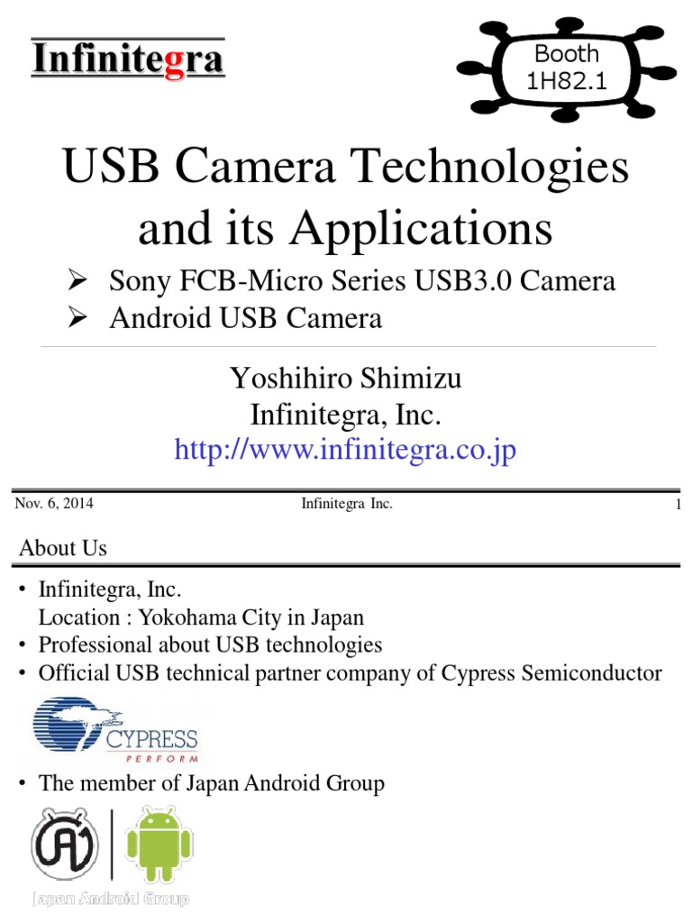 USB Camera Technologies and Its Applications: Sony FCB-Micro Series USB3.0 Camera Android USB ...