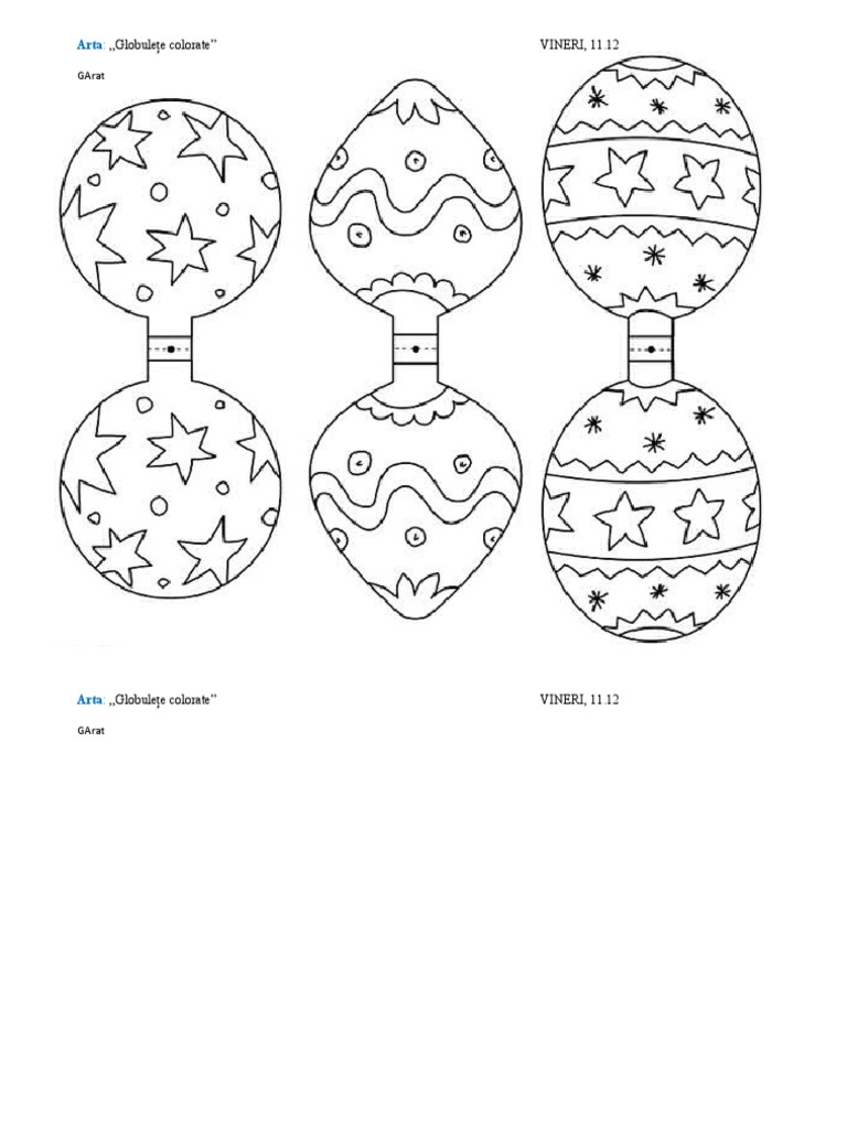 Globuri de Colorat Craft | PDF