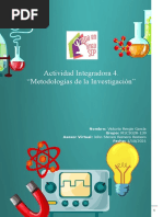 Actividad Integradora 4 Modulo8 | PDF | Método científico | Ciencias Sociales