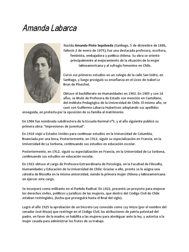 Amanda Labarca | PDF