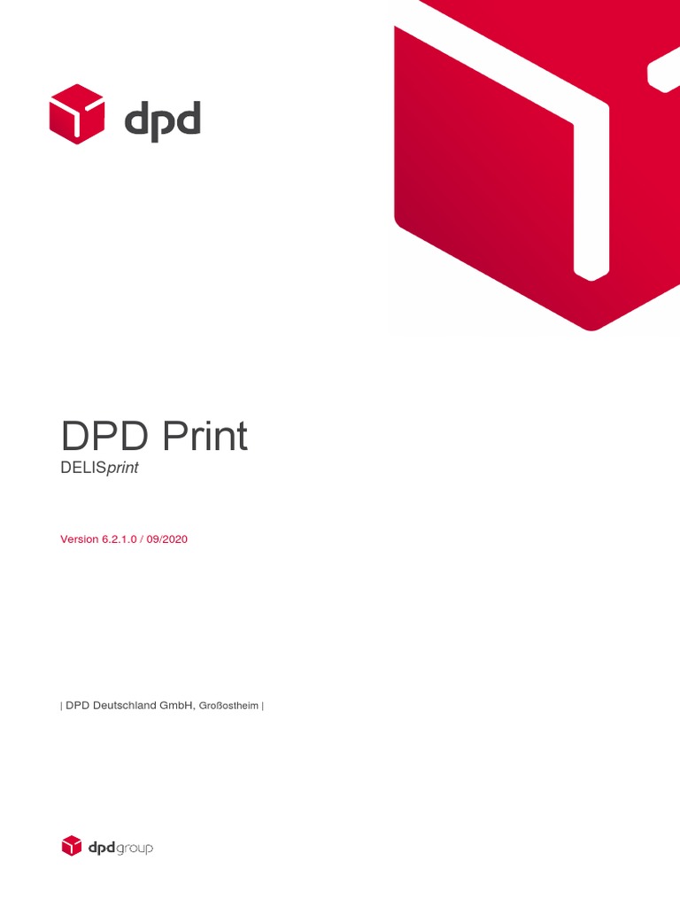 DPD-Print Manual EN | PDF | Databases | Login
