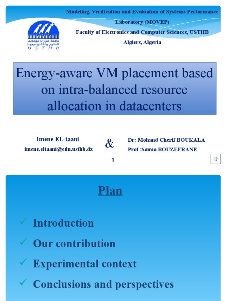 Energy-Aware VM Placement Based On Intra-Balanced Resource Allocation in Datacenters | PDF ...