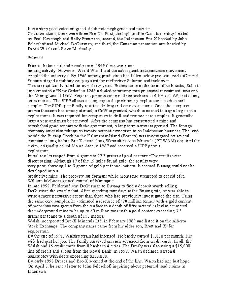 Scam | PDF | Gold | Mining