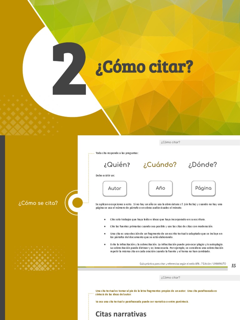Guia - Estilo APA 7 Edición UNIMINUTO 2020-14-33 | PDF | Estilo apa