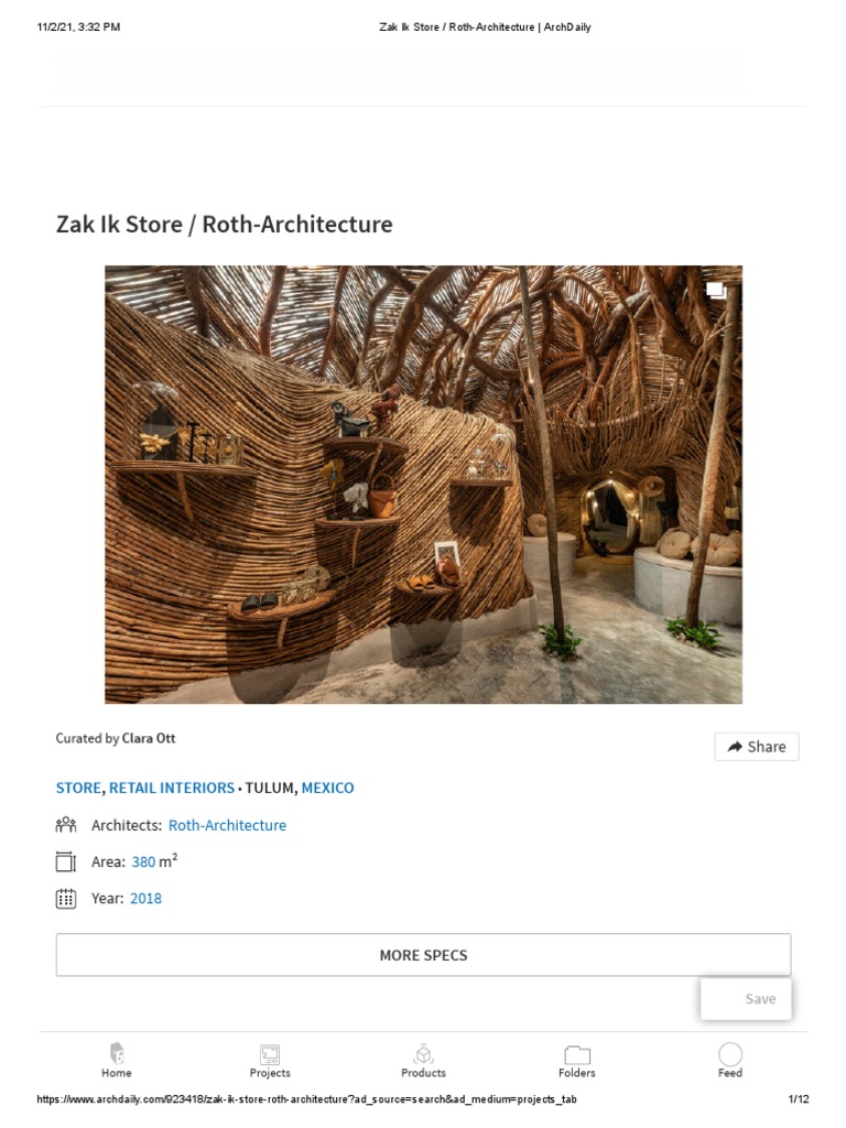 Zak Ik Store - Roth-Architecture - ArchDaily | PDF | Economic Sectors ...