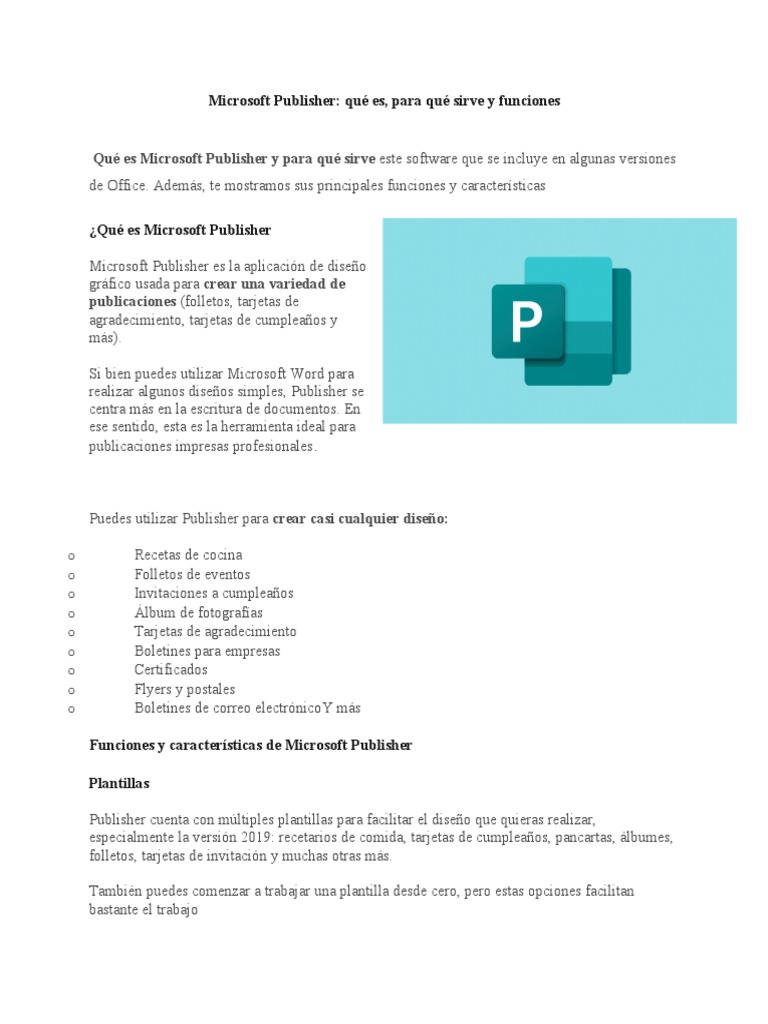 Microsoft Publisher | PDF | Crecimiento personal y profesional
