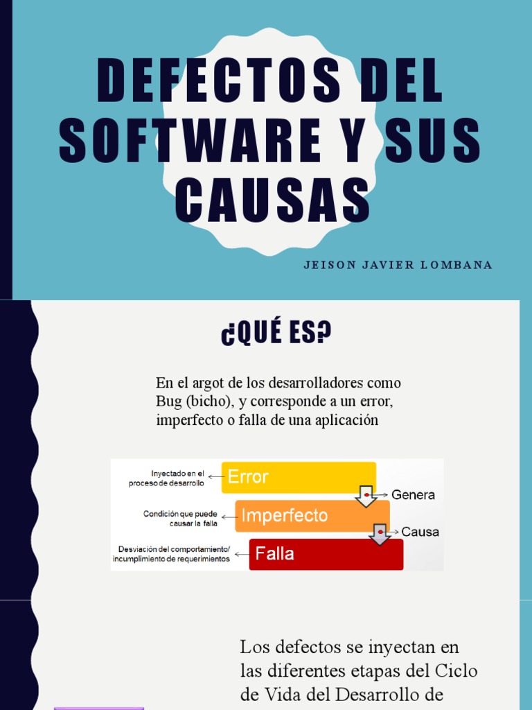 Defectos Del Software y Sus Causas | PDF