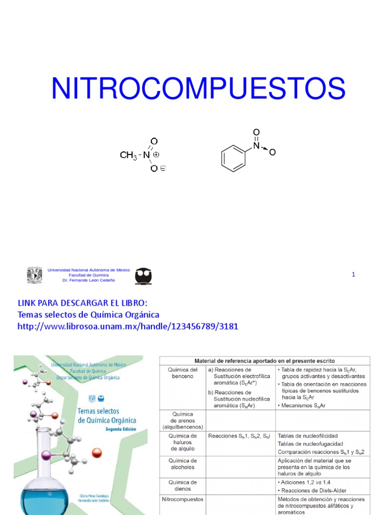 NITROCOMPUESTOS | PDF | Nitrógeno | Compuestos químicos