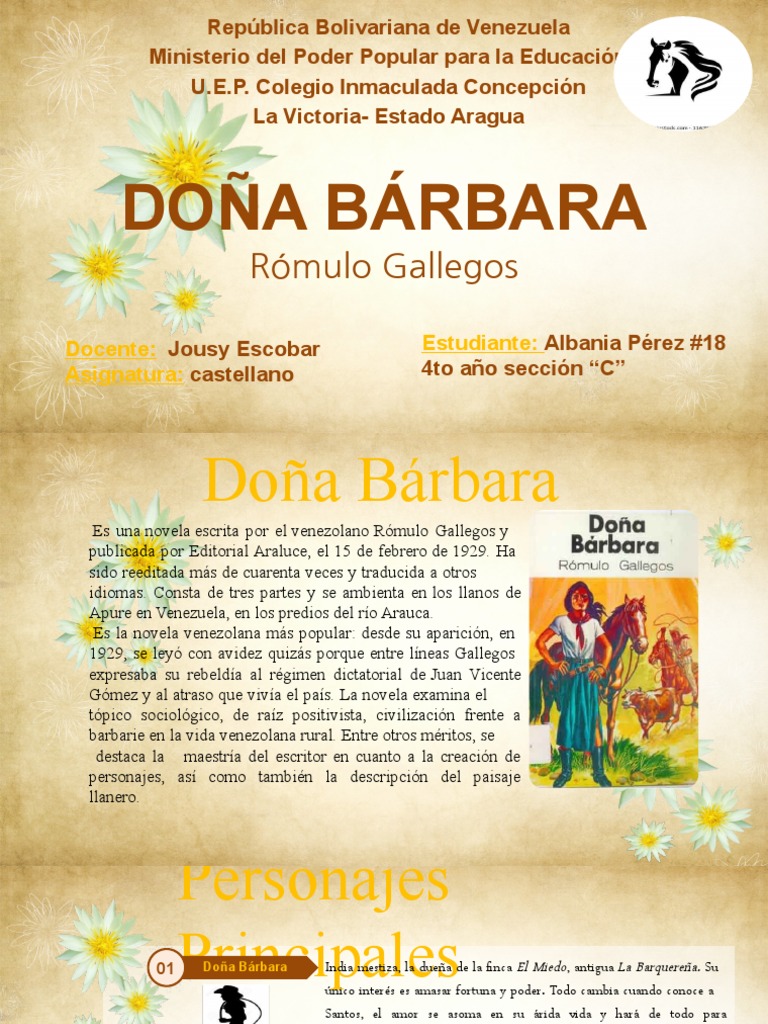 Doña Bárbara: Análisis y Adaptaciones | PDF | Venezuela