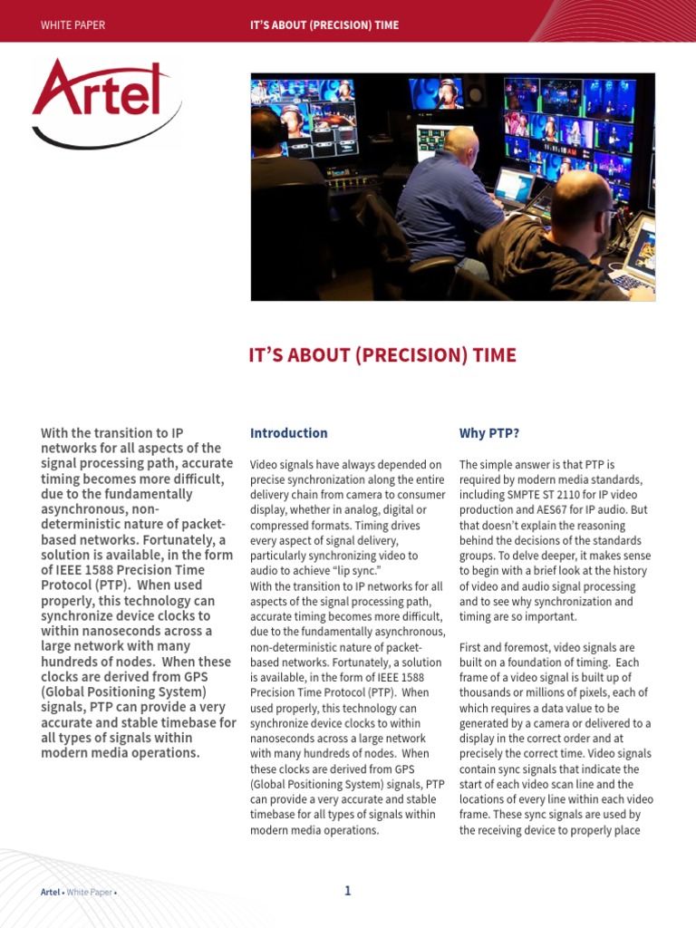 It'S About (Precision) Time: Why PTP? | PDF | Computer Network | Video