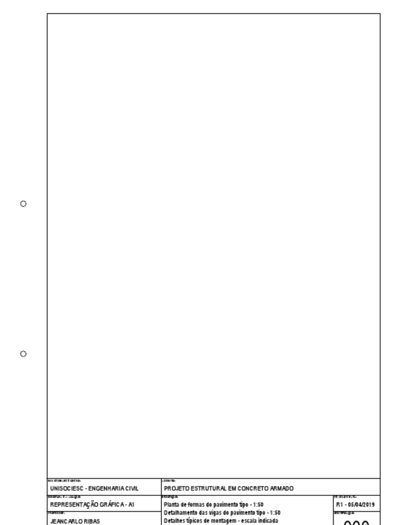 Folhas Padrão ABNT - Layout AutoCAD-A4 | PDF