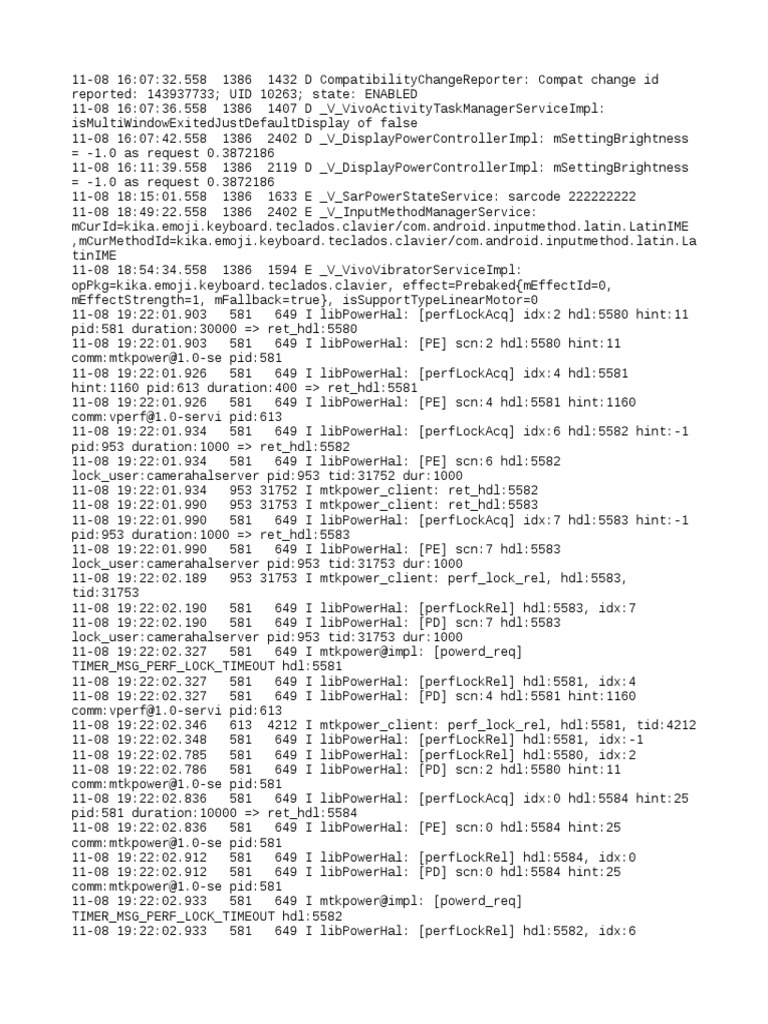 Log | PDF | Information Age | Operating System Technology