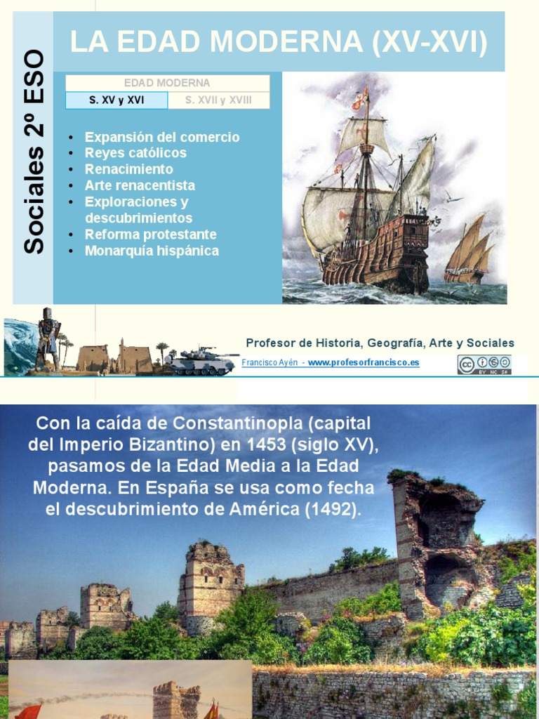 EDAD MODERNA (Siglos XV-XVI) | PDF | Imperio español | Renacimiento