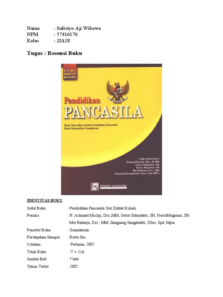 Resensi Buku Pert 8 | PDF