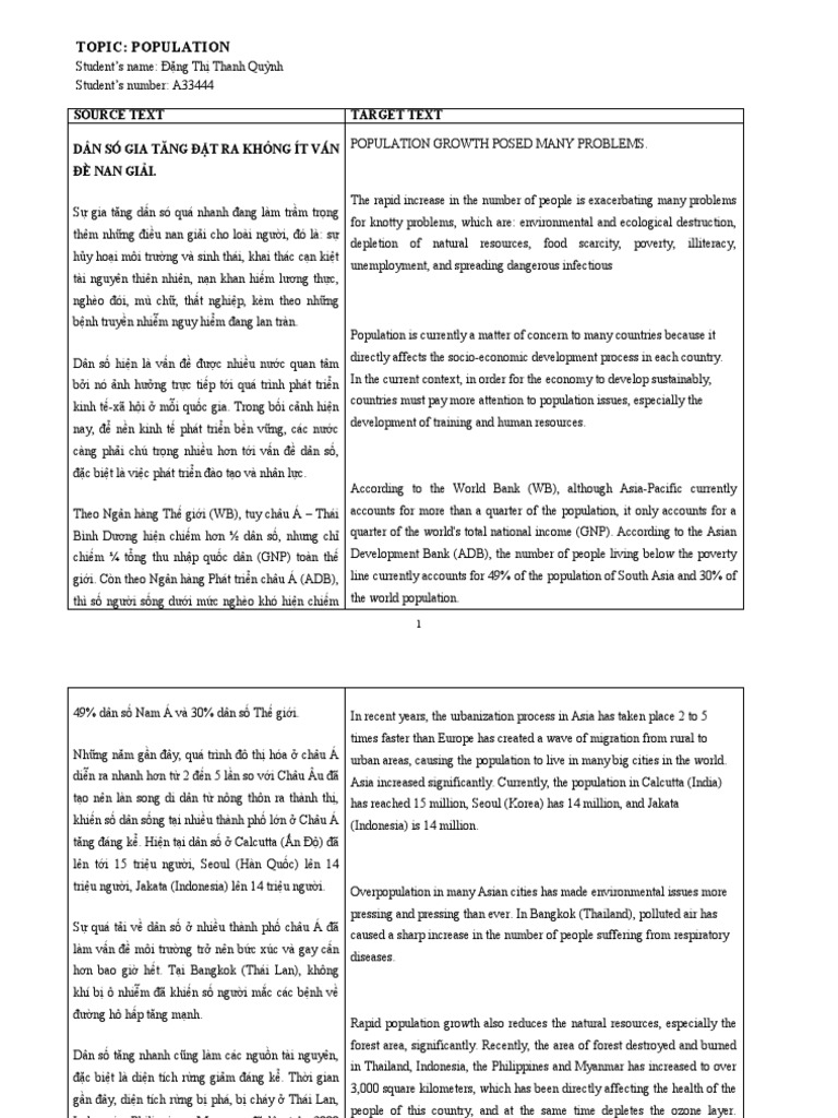 Population Ve | PDF