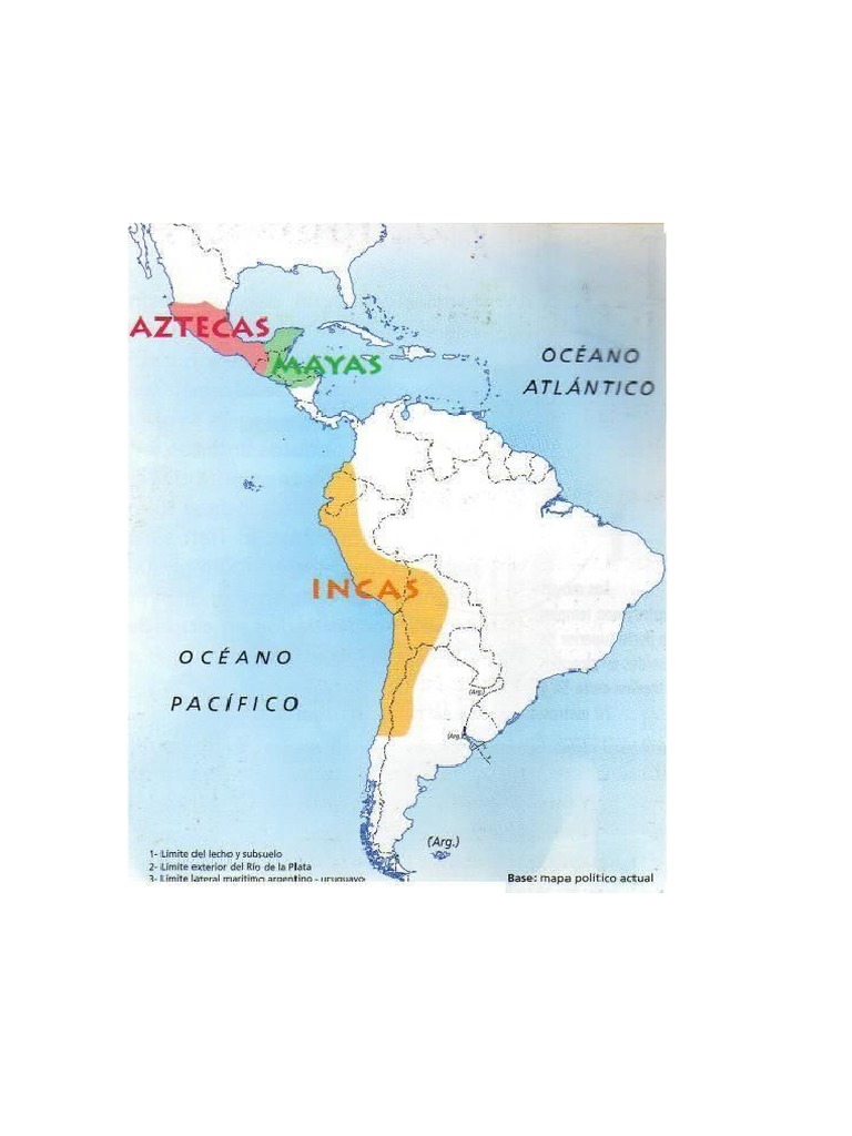 Mapa Aztecas, Mayas, Incas. | PDF