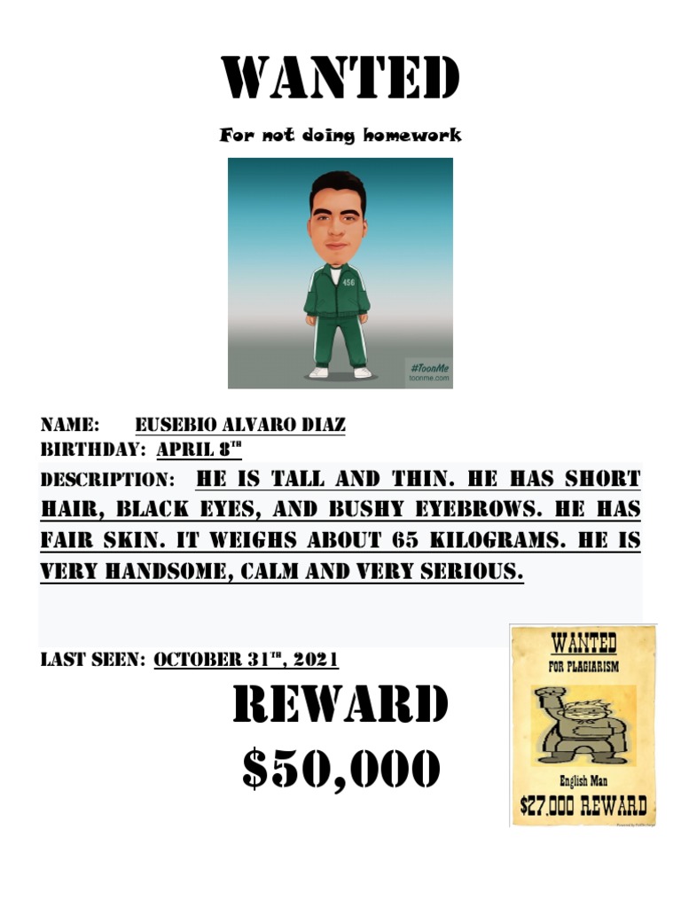 Wanted Poster | PDF