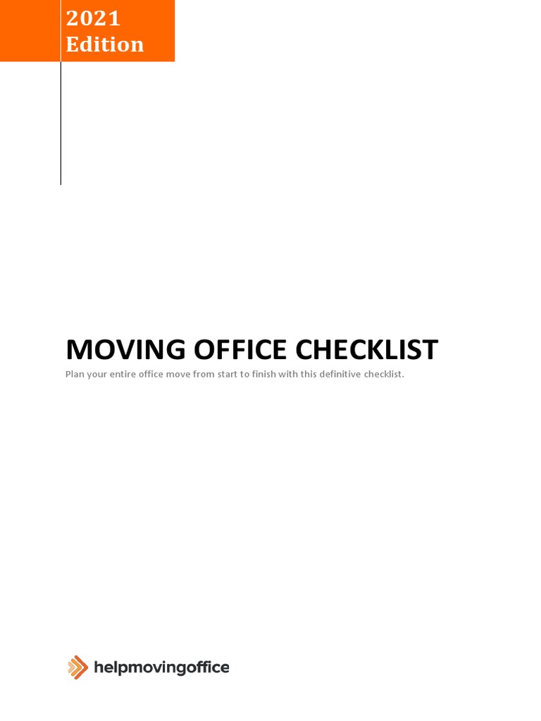Moving Office Checklist | PDF | Lease | Project Management