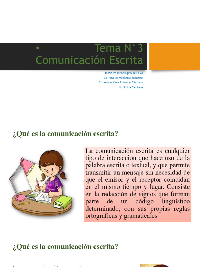 EEETema #3 Comunicación Escrita | PDF | Comunicación | Información