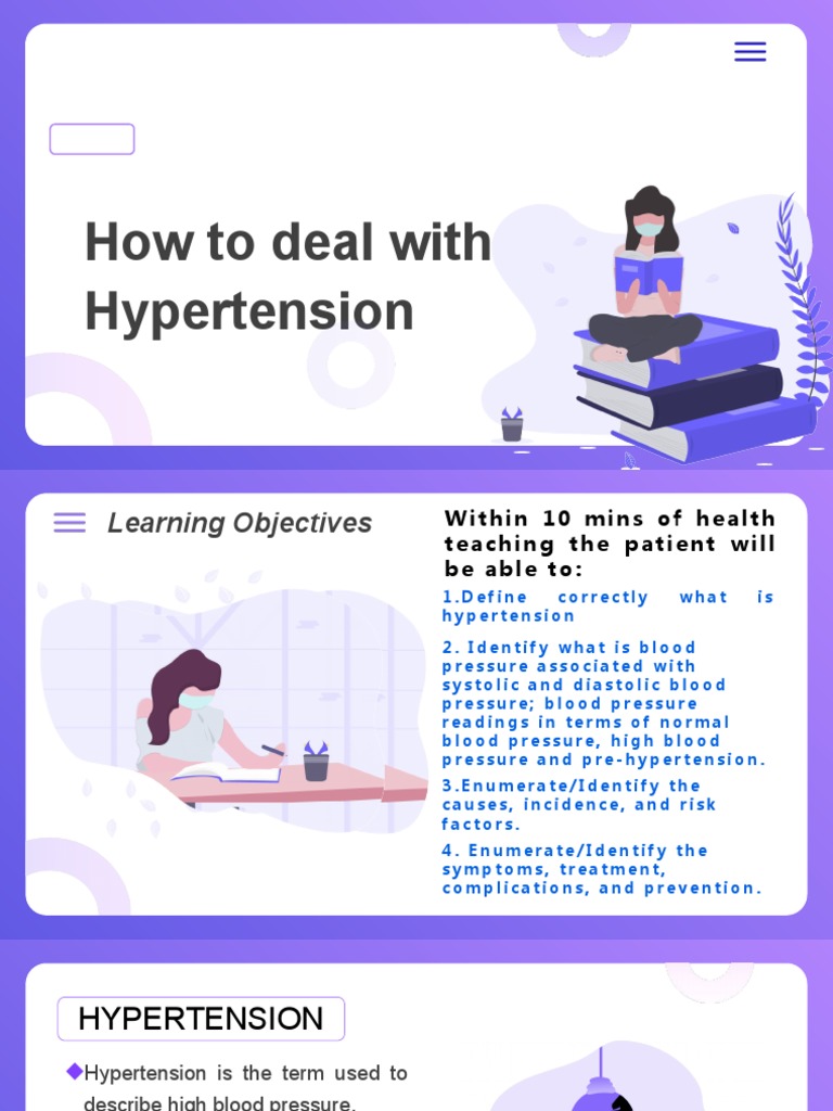 Health Teaching PPT For Hypertension | PDF | Hypertension | Blood Pressure