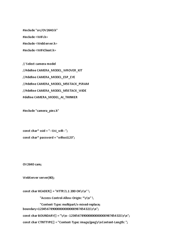 Coding CCTV ESP32 Cam | PDF | Hypertext Transfer Protocol | Software Engineering