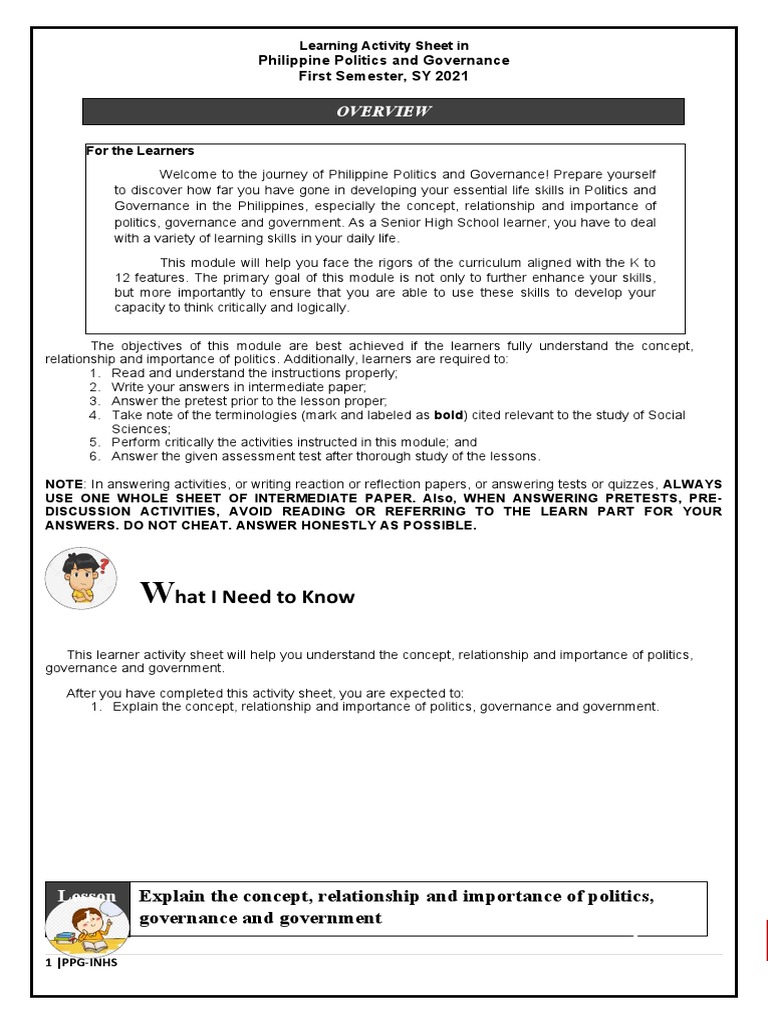Module 1 - Week 1 PPG | PDF | Good Governance | Governance