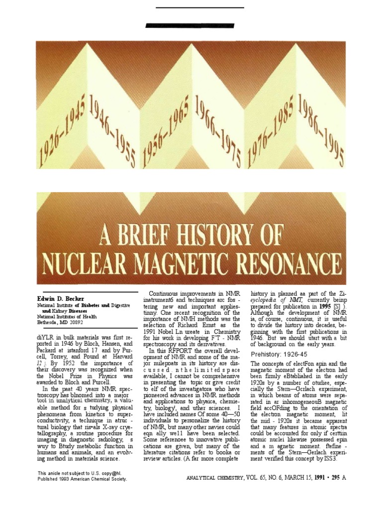Edwin Becker 1995: Was F'T | Download Free PDF | Nuclear Magnetic ...