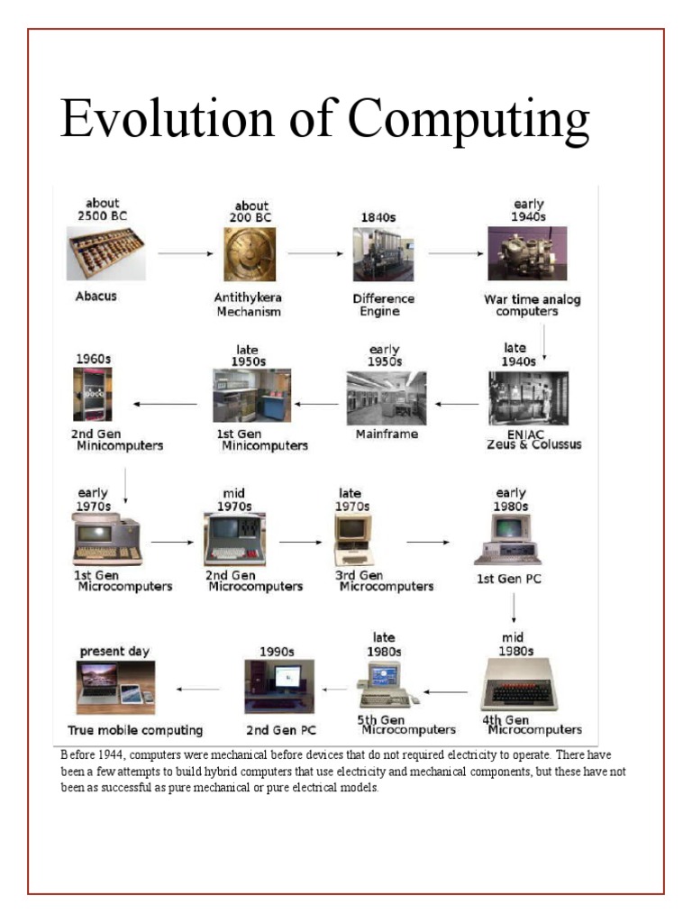 Evolution of Computing | Download Free PDF | Personal Computers | Ibm ...