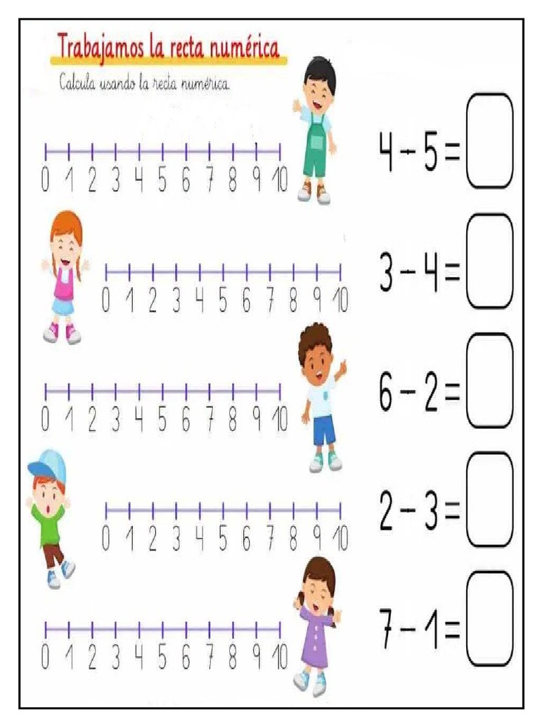 Restas en La Recta Númerica 5 Años | PDF