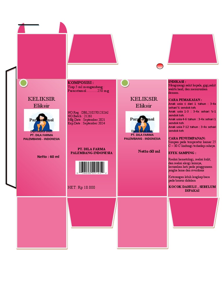 Eliksir Paracetamol 250 mg untuk Anak | PDF | Kesehatan Holistik