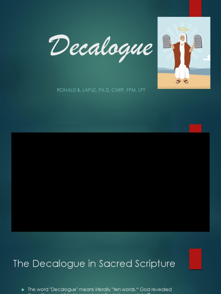 Decalogue | PDF | Ten Commandments | Chastity