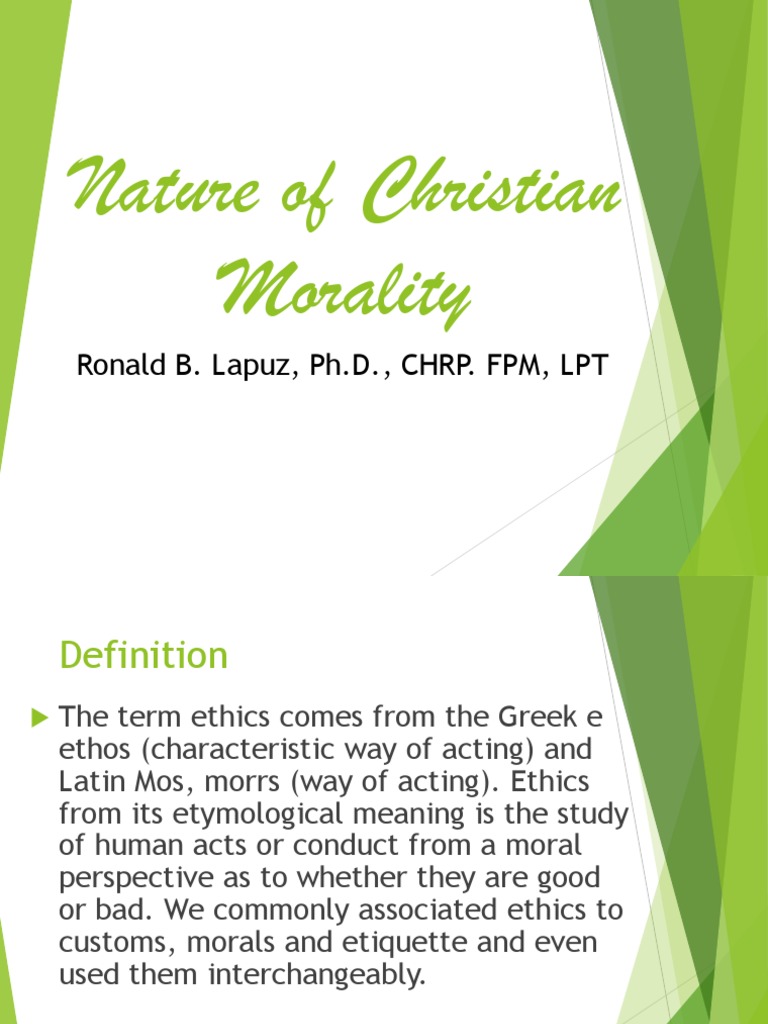Understanding Christian Morality | PDF | Christian Ethics | Theology