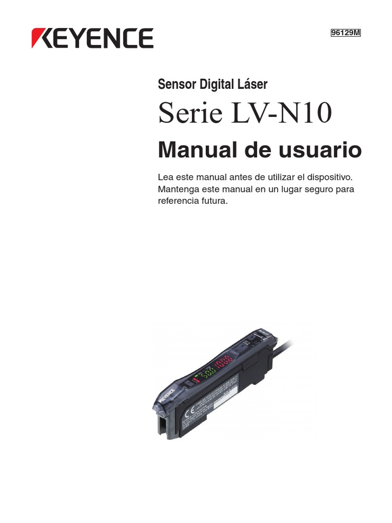 Serie LV-N10: Manual de Usuario | PDF | Láser | Ingenieria Eléctrica