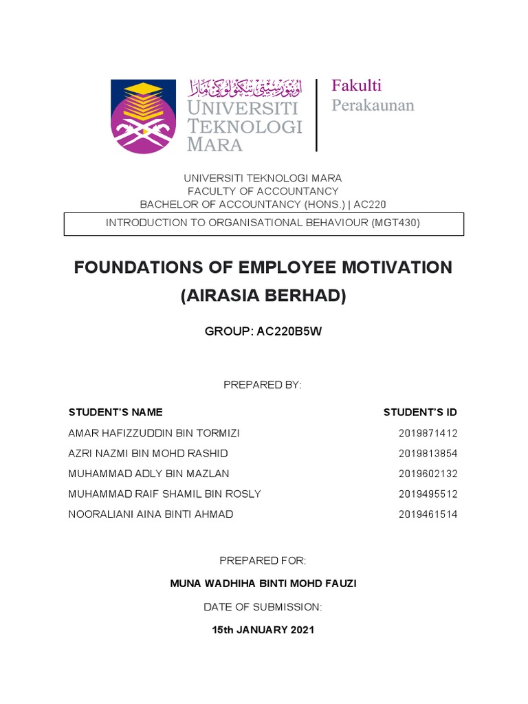 Chapter 5 Reflective Case Study | PDF | Motivation | Motivational