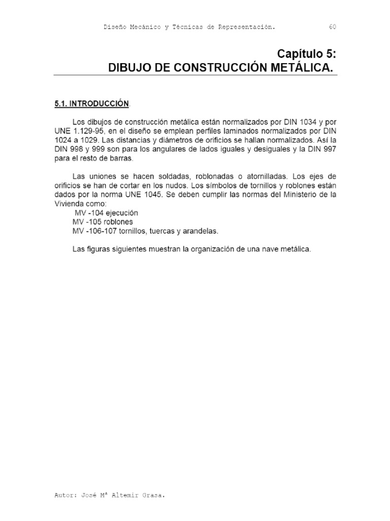 Capítulo 5 - DIBUJO DE CONSTRUCCIÓN METÁLICA. | PDF