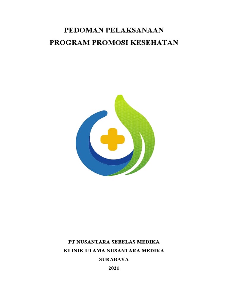 PEDOMAN PELAKSANAAN PROGRAM PROMOSI KESEHATAN DI KLINIK | PDF