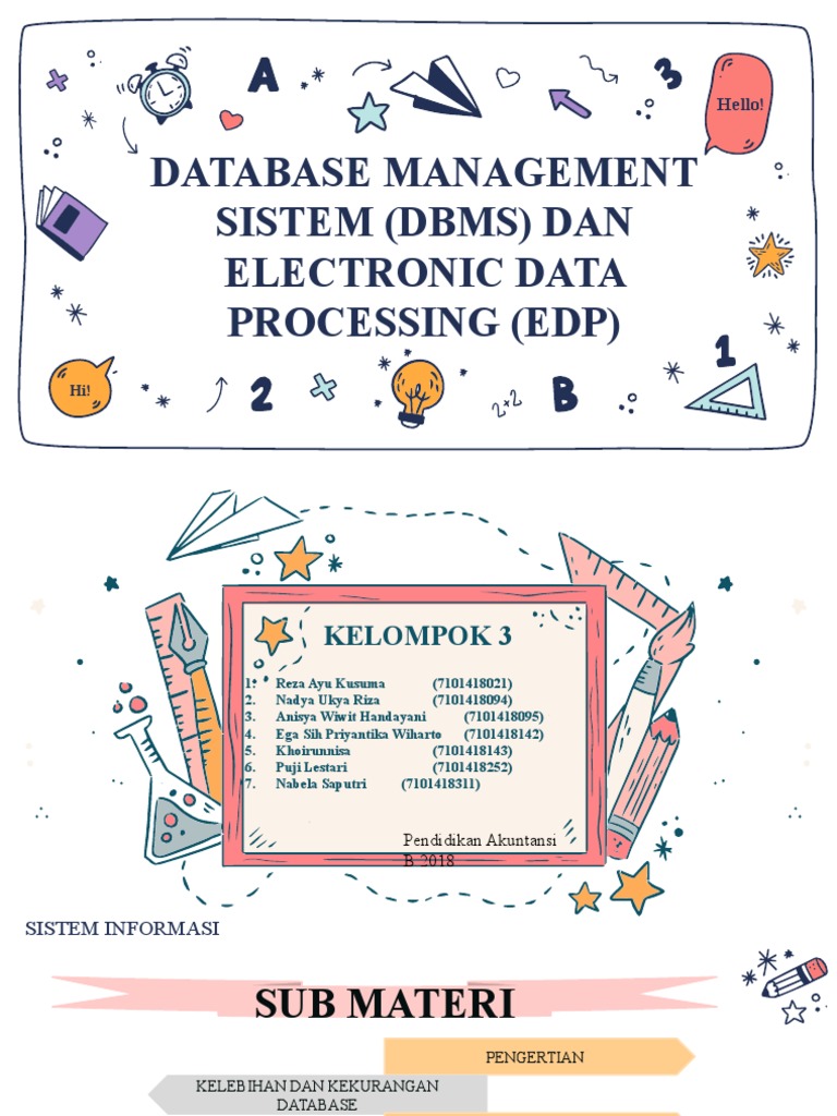Database Management Sistem (DBMS) Dan Electronic Data Processing (Edp) | PDF