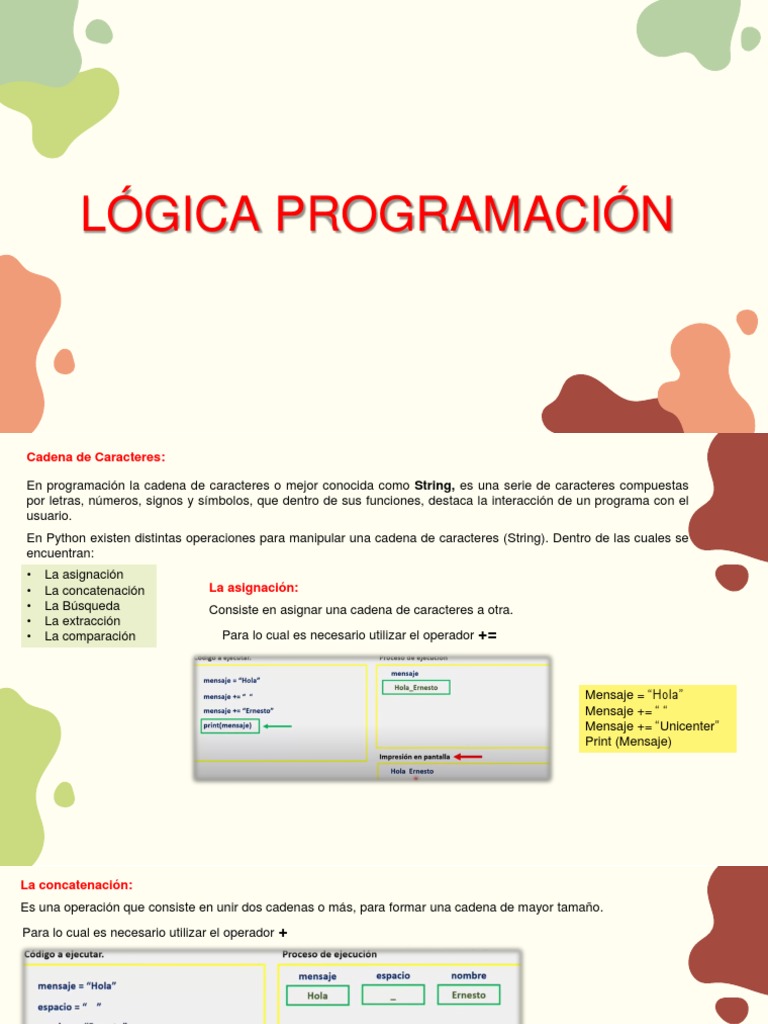 Logica y Programación | PDF | Python (lenguaje de programación ...