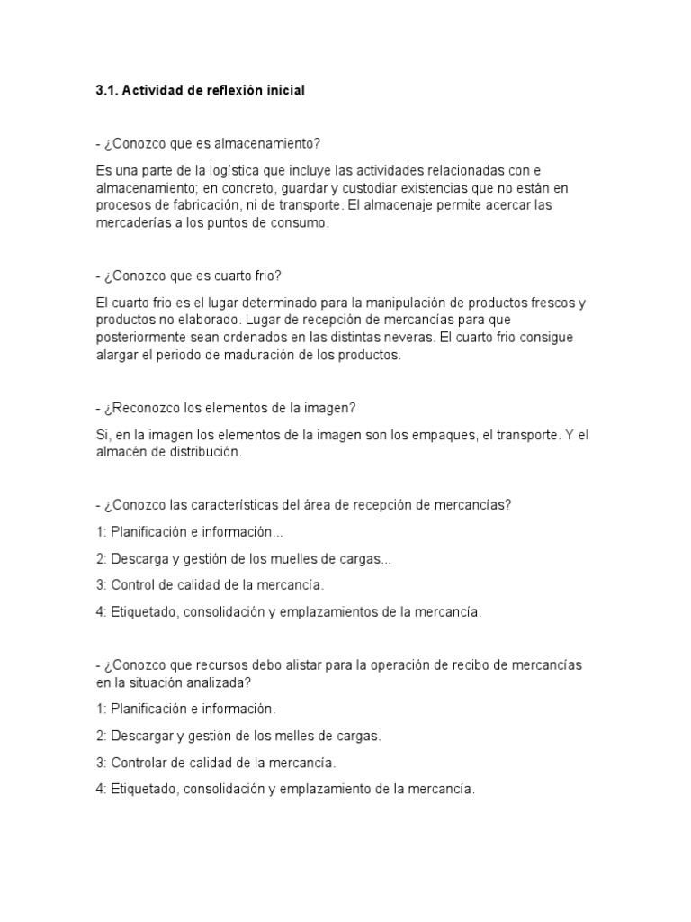 Actividad de Reflexion Inicial | PDF