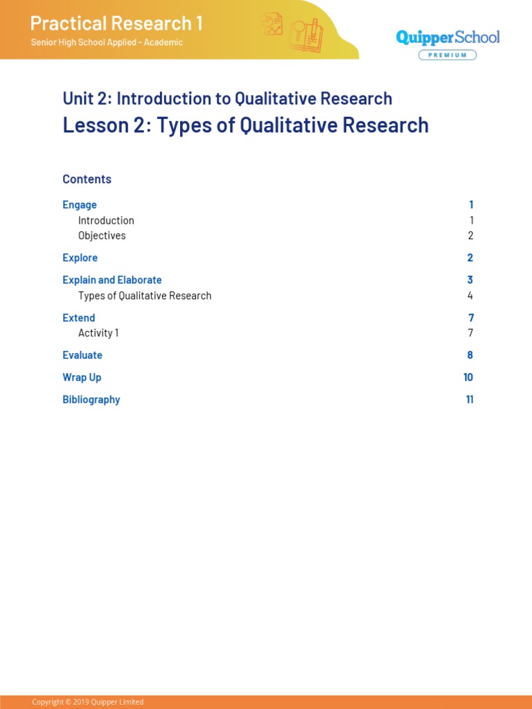 Types of Qualitative Research | PDF | Qualitative Research | Ethnography