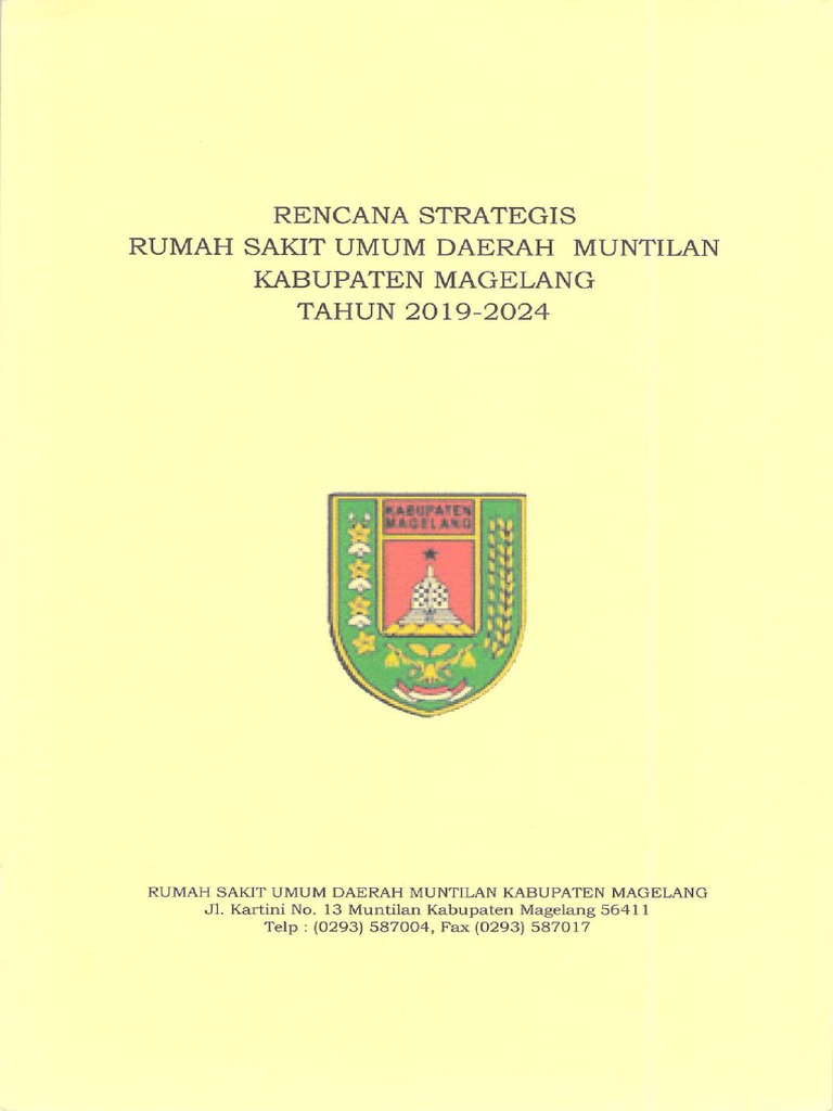 Renstra Rsud Muntilan 2019-2024 | PDF
