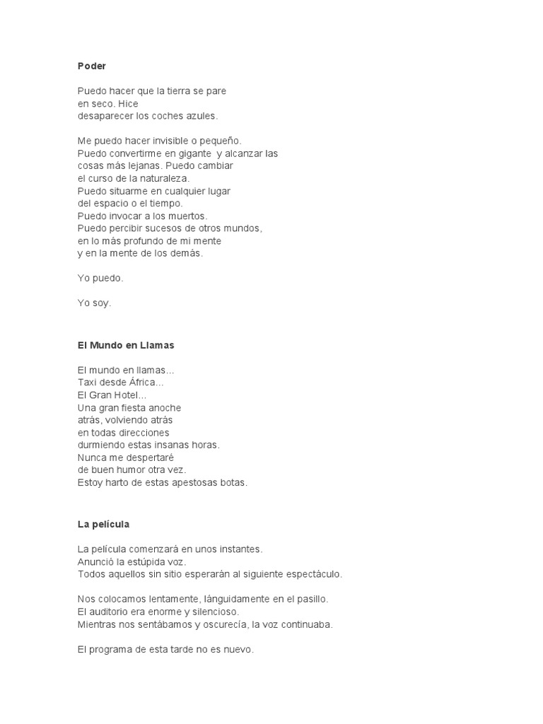 Poemas de Jim Morrison DD | PDF