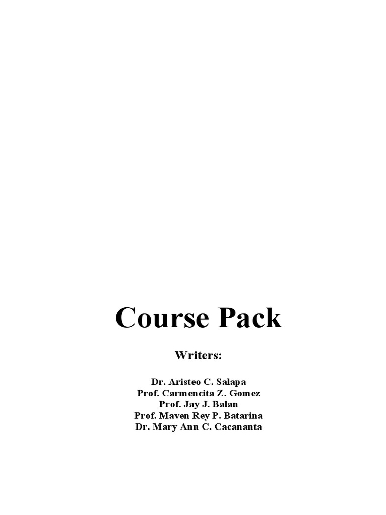 Uts Coursepack | PDF | Id | Soul