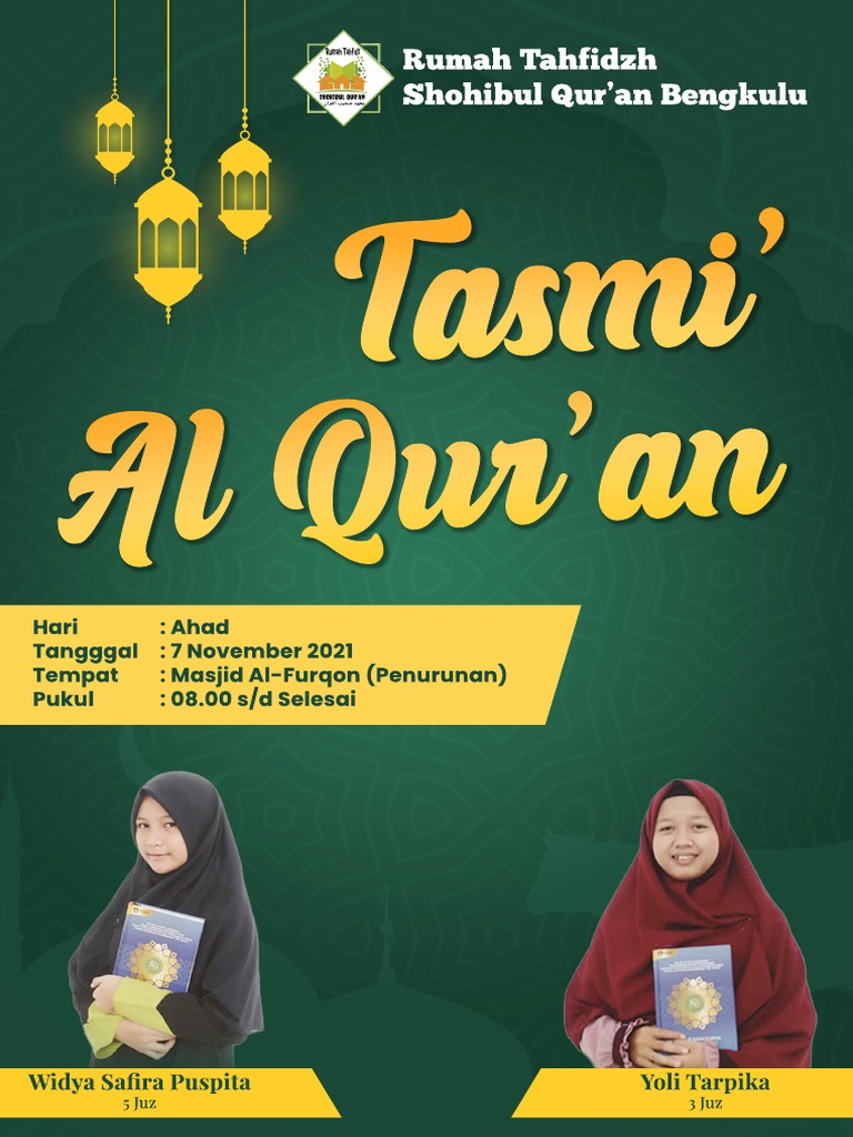 Poster Tasmi' Quran | PDF